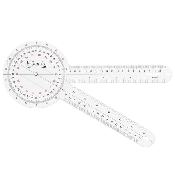 Orthopedic Goniometer, 360 Degree Large Size Plastic Goniometer, Physical Therapy Angle ...
