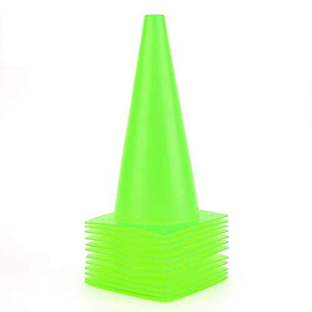 12 Inch Green Traffic Training Cones, Plastic Safety Parking Cones ...