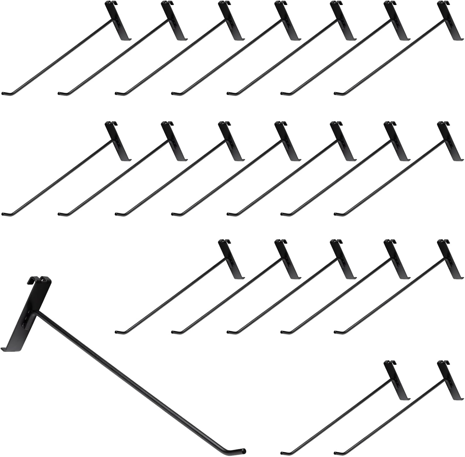 12 Inch Gridwall Hooks, Grid Panel Hanging Hooks for Retail, Home, and ...