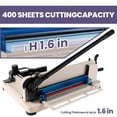 12 Inch Guillotine Paper Cutter, Heavy Duty Paper Cutter 400 Sheet, A4 ...