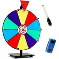 12 Inch Hard Duty Spinning Prize Wheel Spinner - 10 Slots Tabletop ...