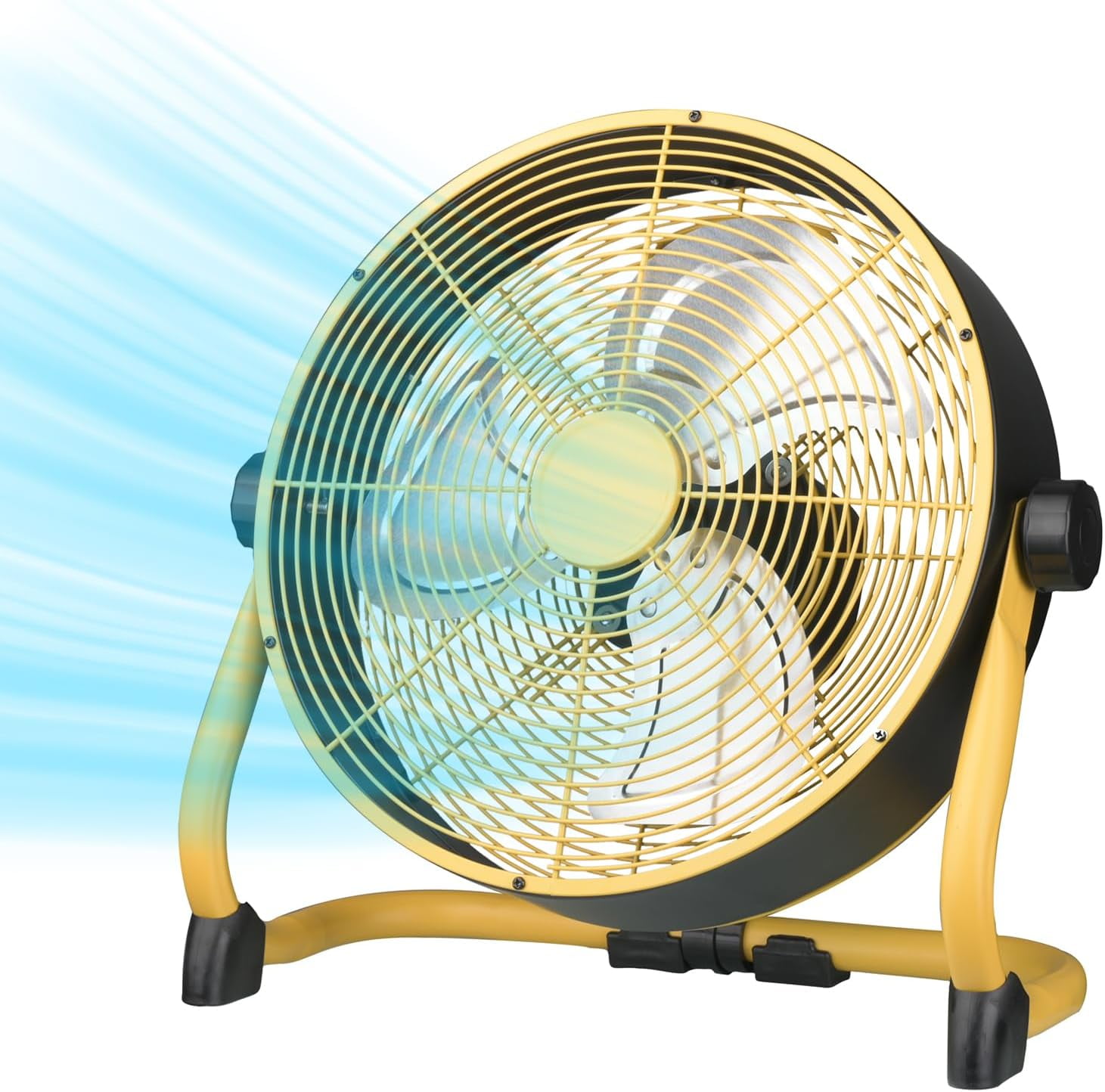 12 Inch High Velocity Fan, 3 Speeds Heavy Duty Industrial Floor Fans ...