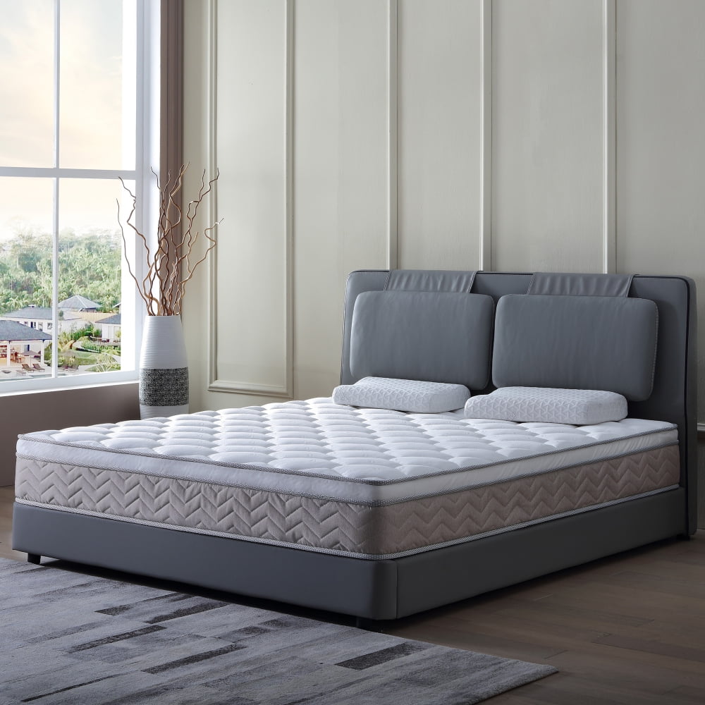 12-Inch Hybrid Mattress in a Box with Independent Pocket Coils & Memory ...