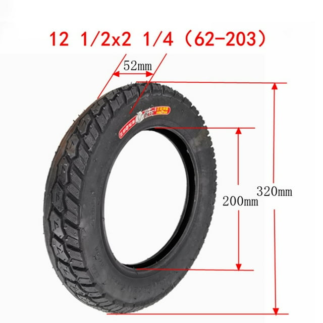 12 Inch Inner Tube & Tyre 12 1/2x2 1/4(62-203) For E-Bike Scooter 12 ...