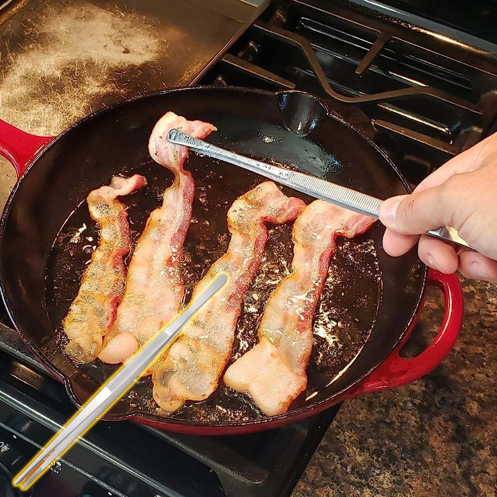 12 Inch Kitchen Tweezers Fine Tweezer Tongs, Stainless Steel Food ...