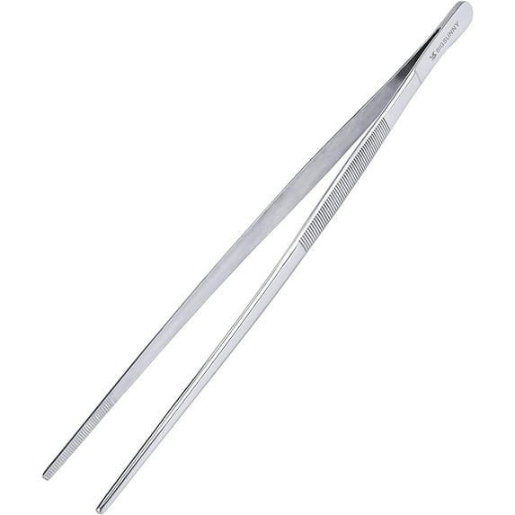 12 Inch Kitchen Tweezers Fine Tweezer Tongs, Stainless Steel Food ...
