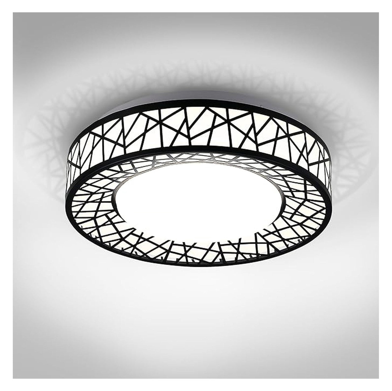 12 Inch LED Flush Mount Ceiling Light Fixture for Bedroom, 20W 1113LM ...