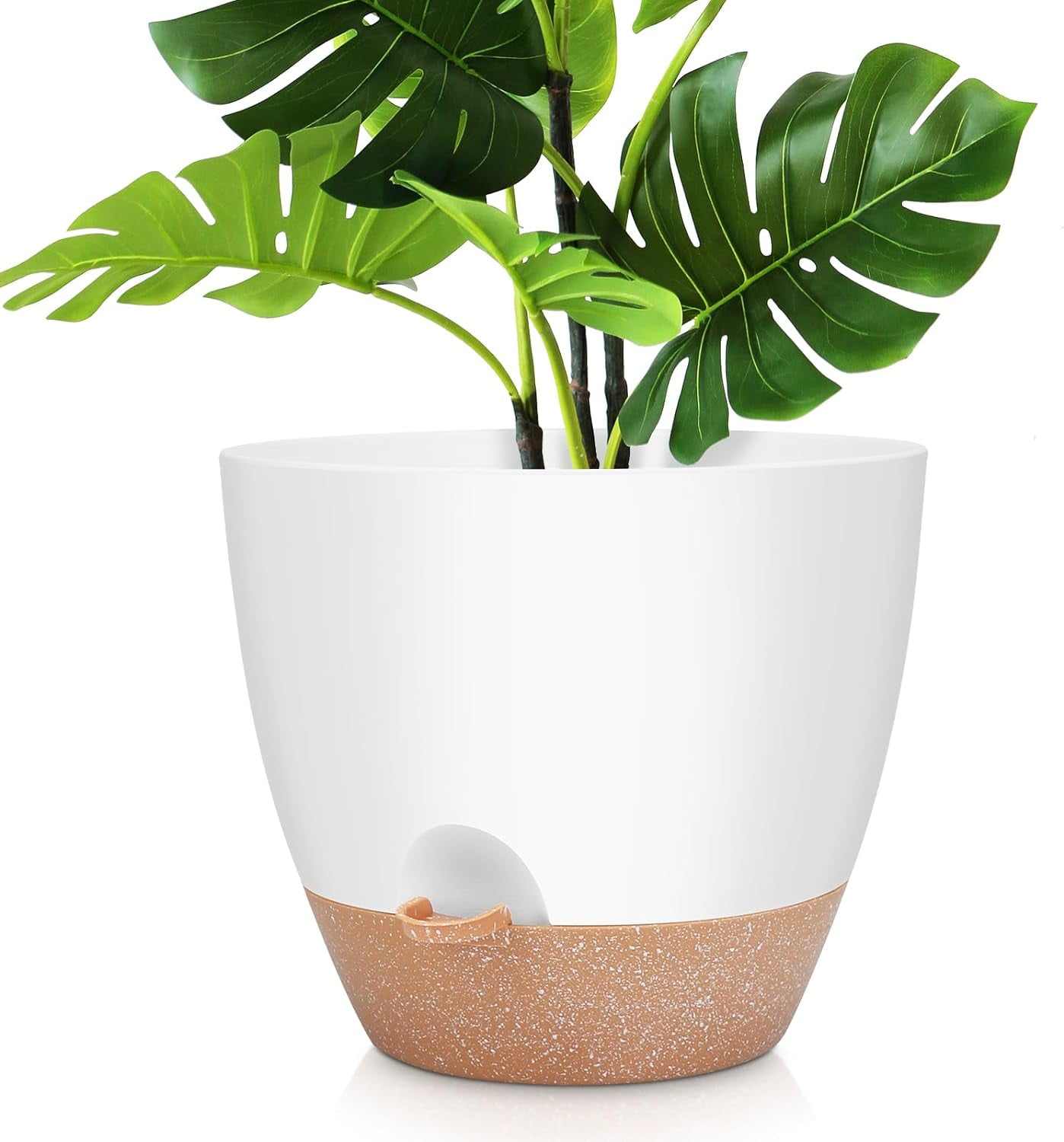 12 Inch Large Self Watering Plant Pot Set, Flower Pots with Multi-Mesh ...