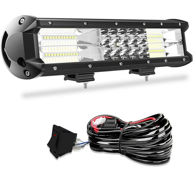 12 Inch Led Light AIF4 Bar 180W Spot Flood Combo Beam 18000LM Triple ...