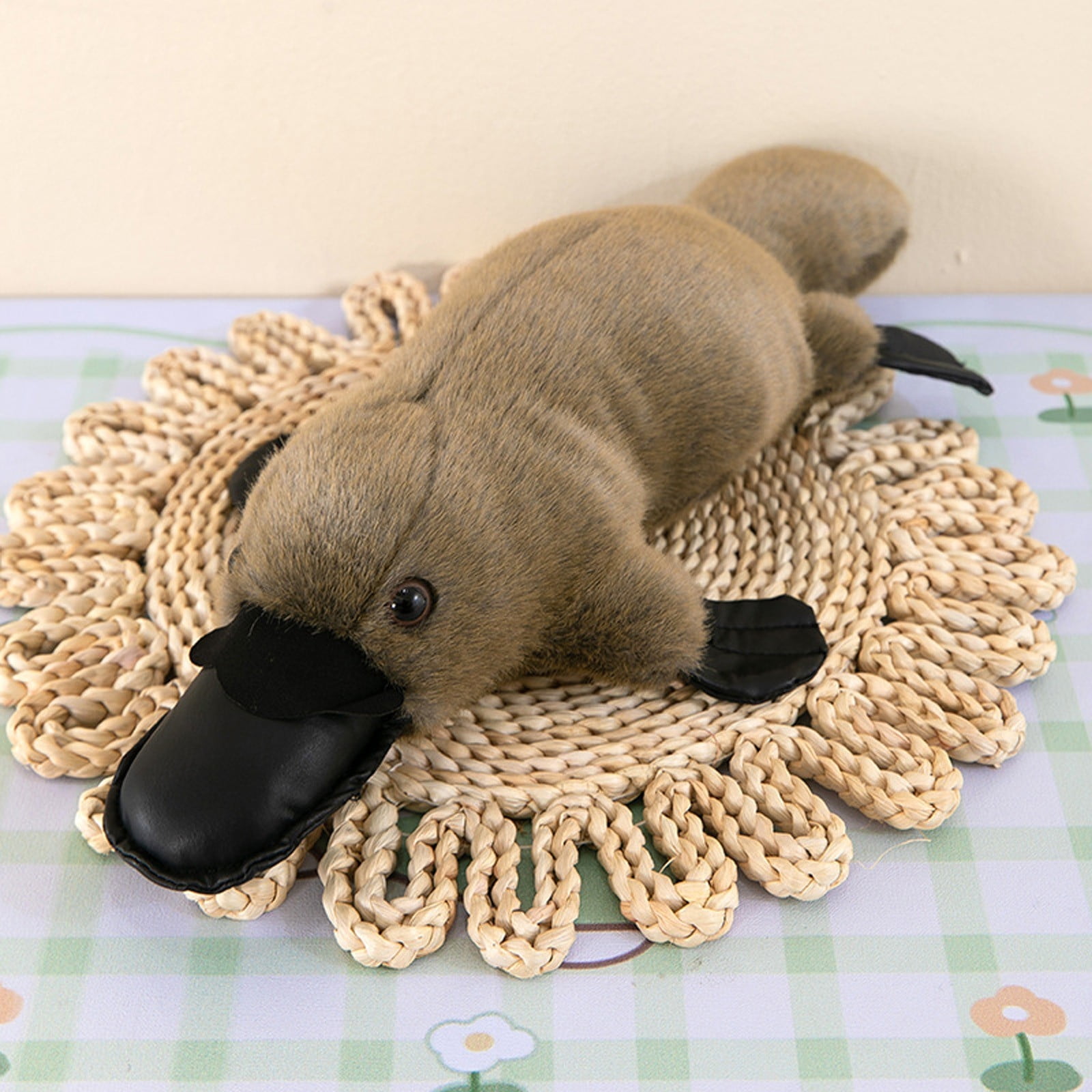12 Inch Long Fluffy Realistic Stuffed Platypus Animal-Soft Plush ...