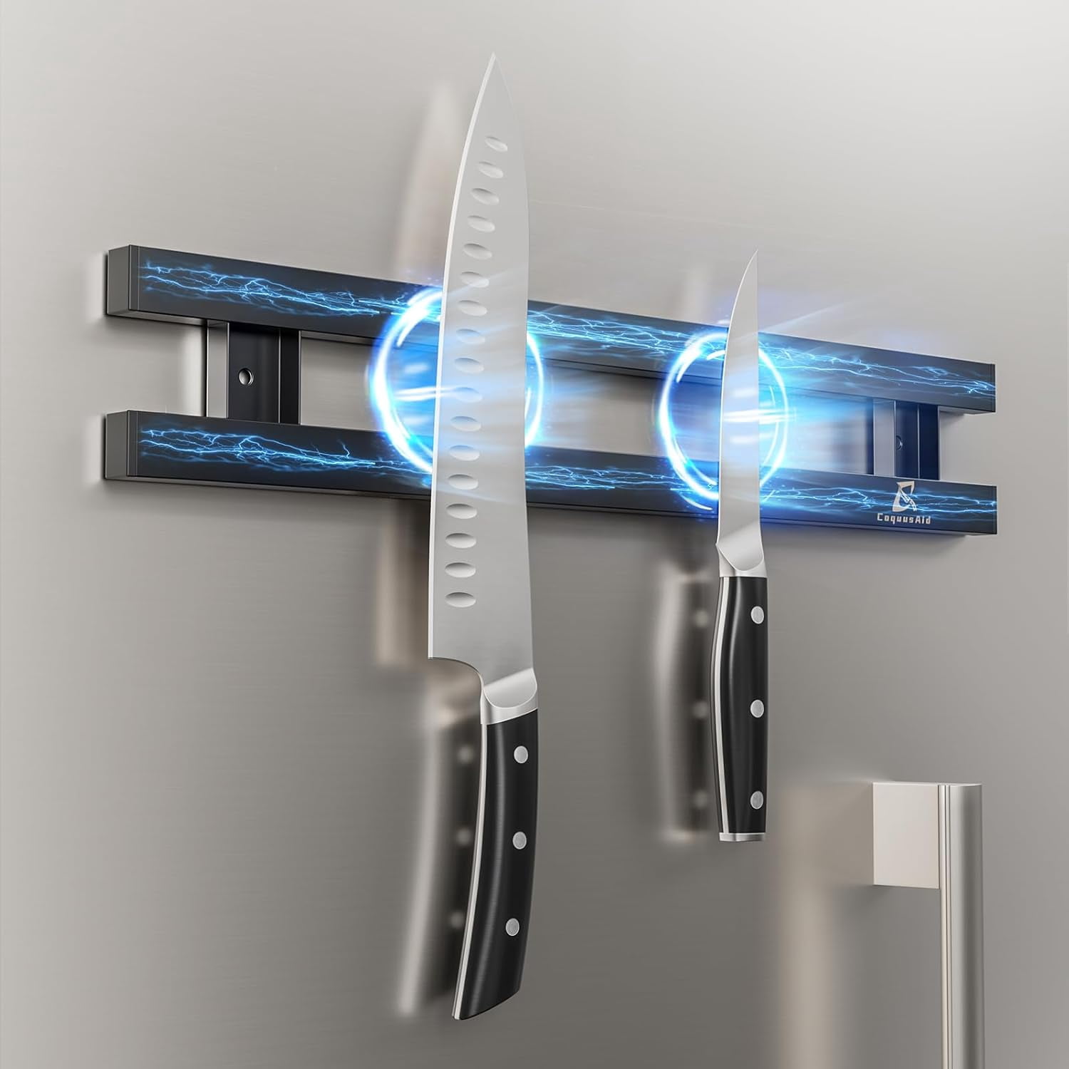 12 Inch Magnetic Knife Holder for Refrigerator+Essential Kitchen Knife ...