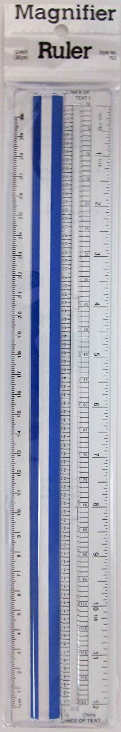 12 Inch Magnifier Ruler Model 763 - Walmart.com