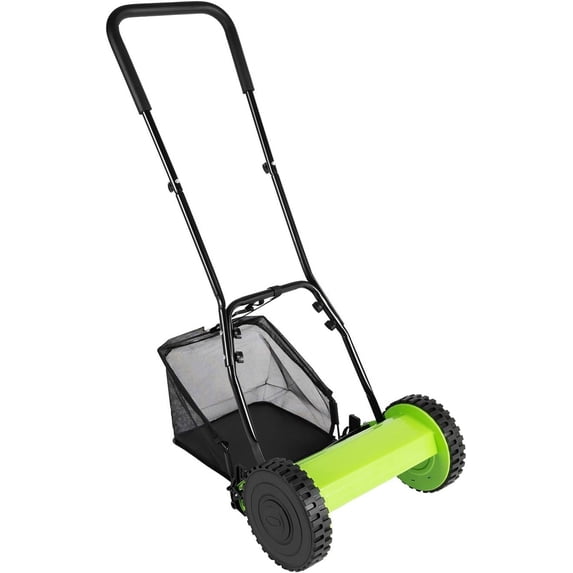 12-Inch Manual Lawn Mower Cordless Manual Reel Lawn Mower Manual Push ...