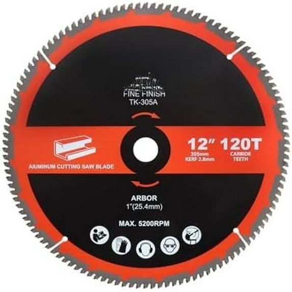 12-Inch Miter , TCG Working 120- Carbide Fine-Finish Professional with ...