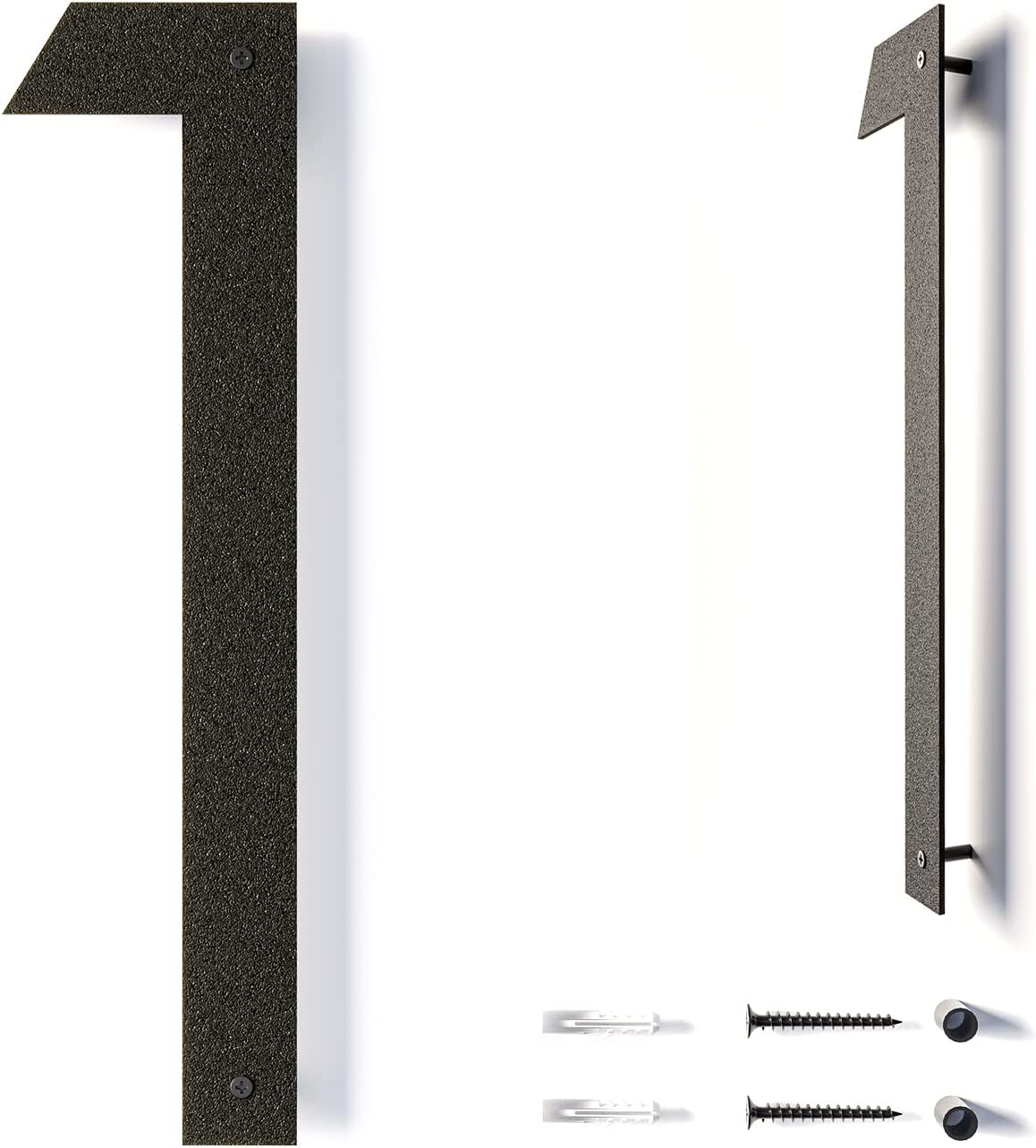 12 Inch Modern Floating House Numbers for Outside | Large Metal House ...