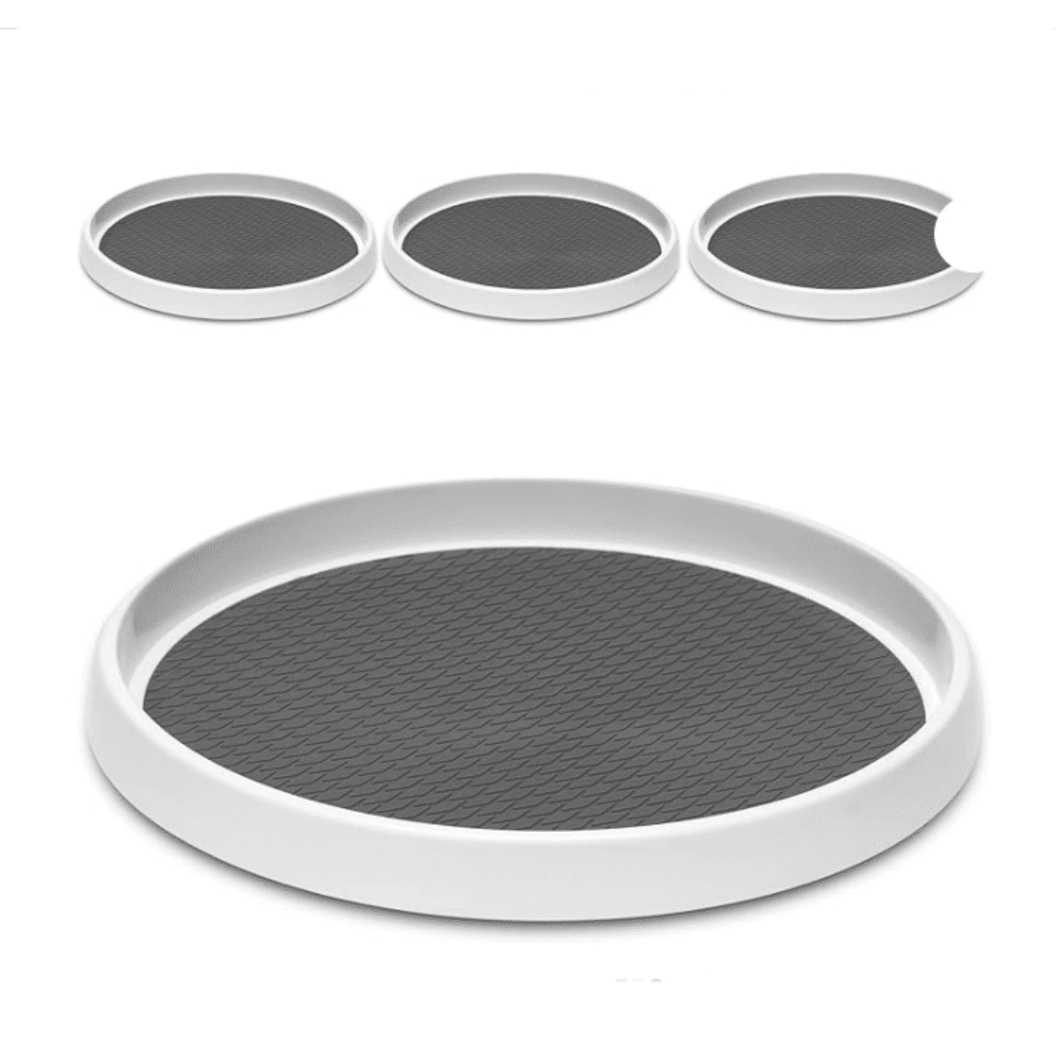 12-Inch Non-Skid Turntable Lazy Susan Organizer [4 Pack] - Spinning ...