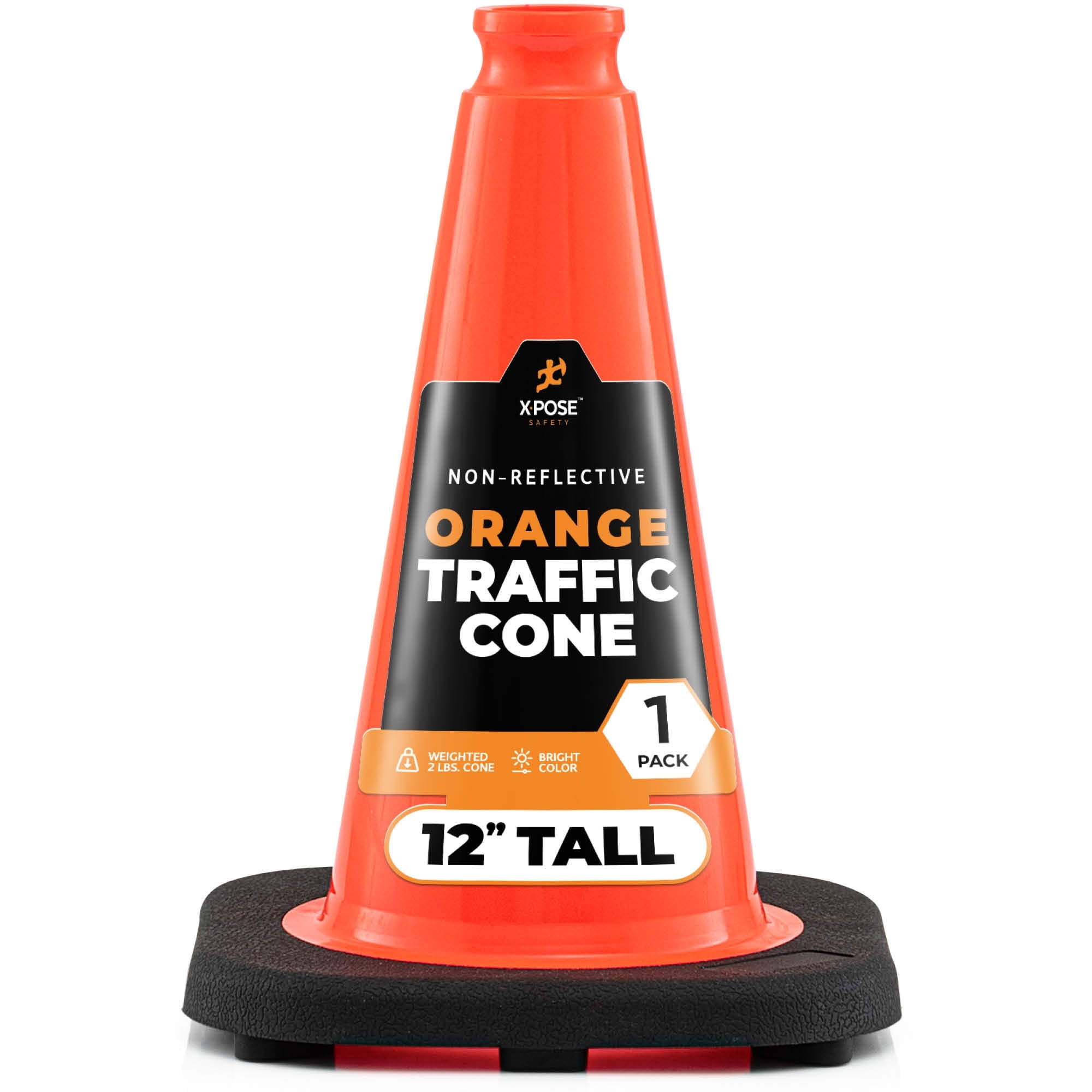 12 Inch Orange Traffic Cones, Half Pallet 440-Cones - Multipurpose PVC ...