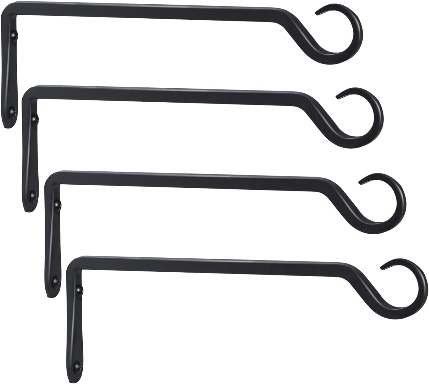 12 Inch Outdoor Hanging Brackets - 360° Swivel Plant Hanger with 12 ...
