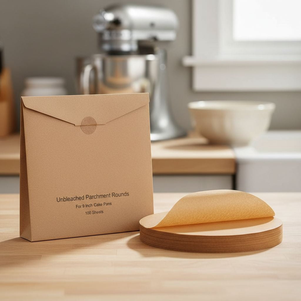 12 Inch Parchment Paper Rounds (100 Sheets) - Unbleached, Pre-cut, High ...