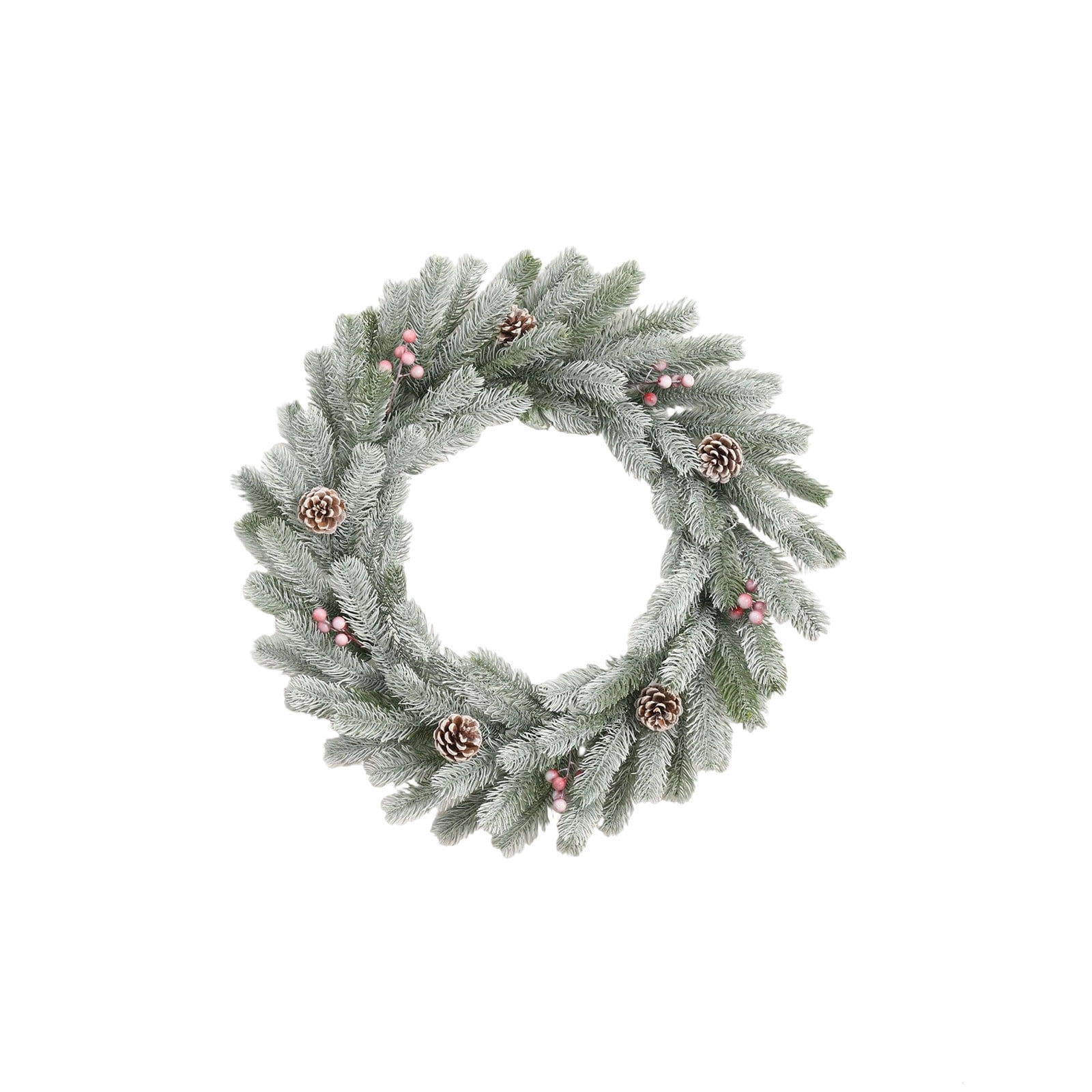 12 Inch Pine Wreath - Christmas Wreaths for Front Door - Real Touch ...