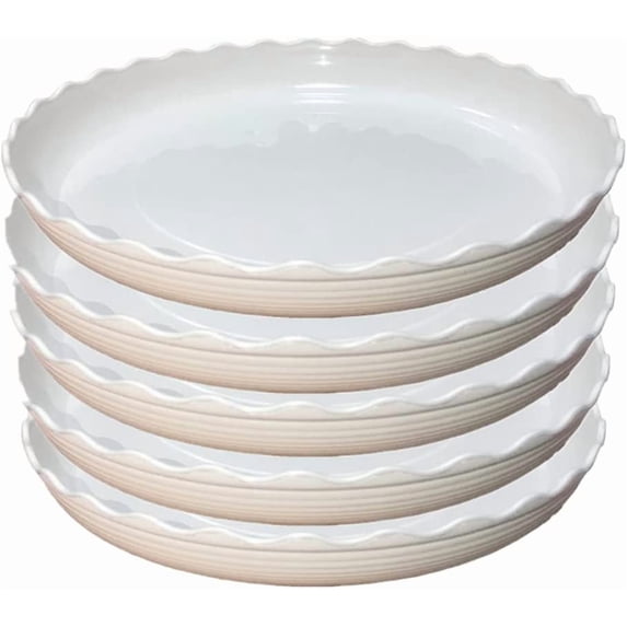 12 Inch Plant Saucers 5 Pack Durable Drip Trays for Indoor Outdoor ...