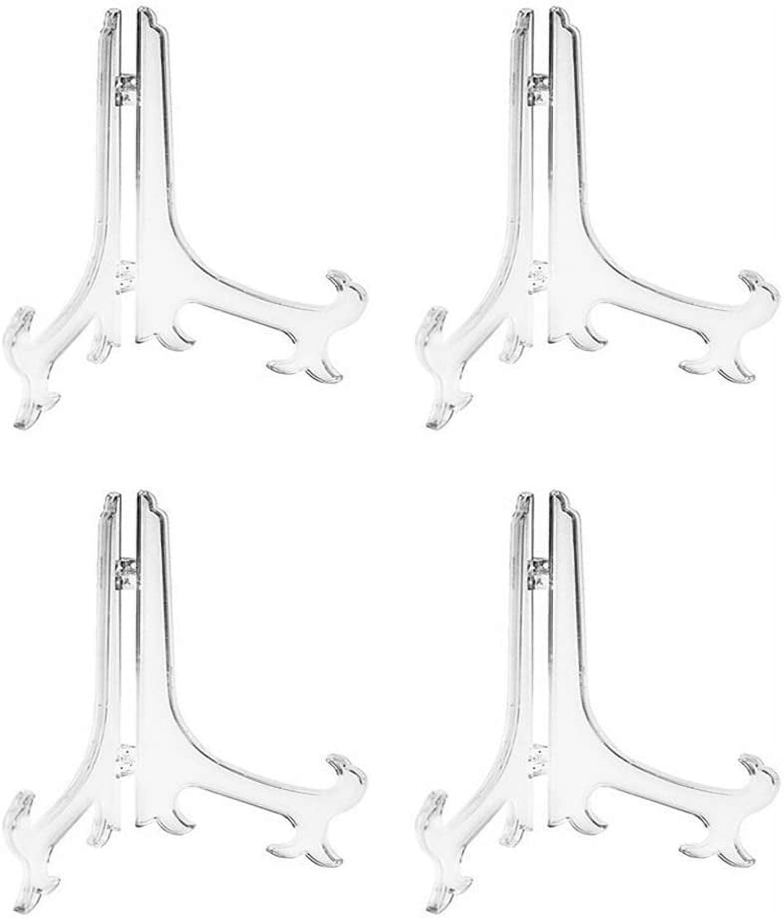 12 Inch Plastic Display Stand, White Easel Display Photo Holder Stand ...