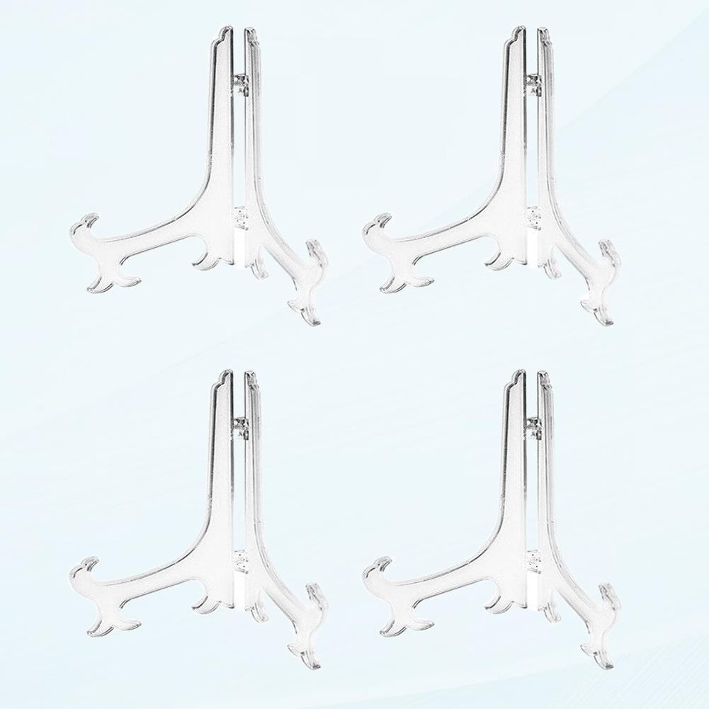 12-Inch Plastic Display Stand, White Easel Display Photo Stand for ...