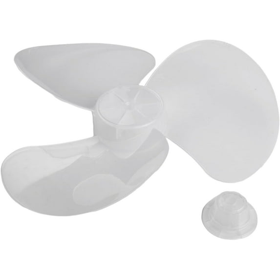 12 Inch Plastic Fan Blade Replacement 3 Leaves Transparent White ...