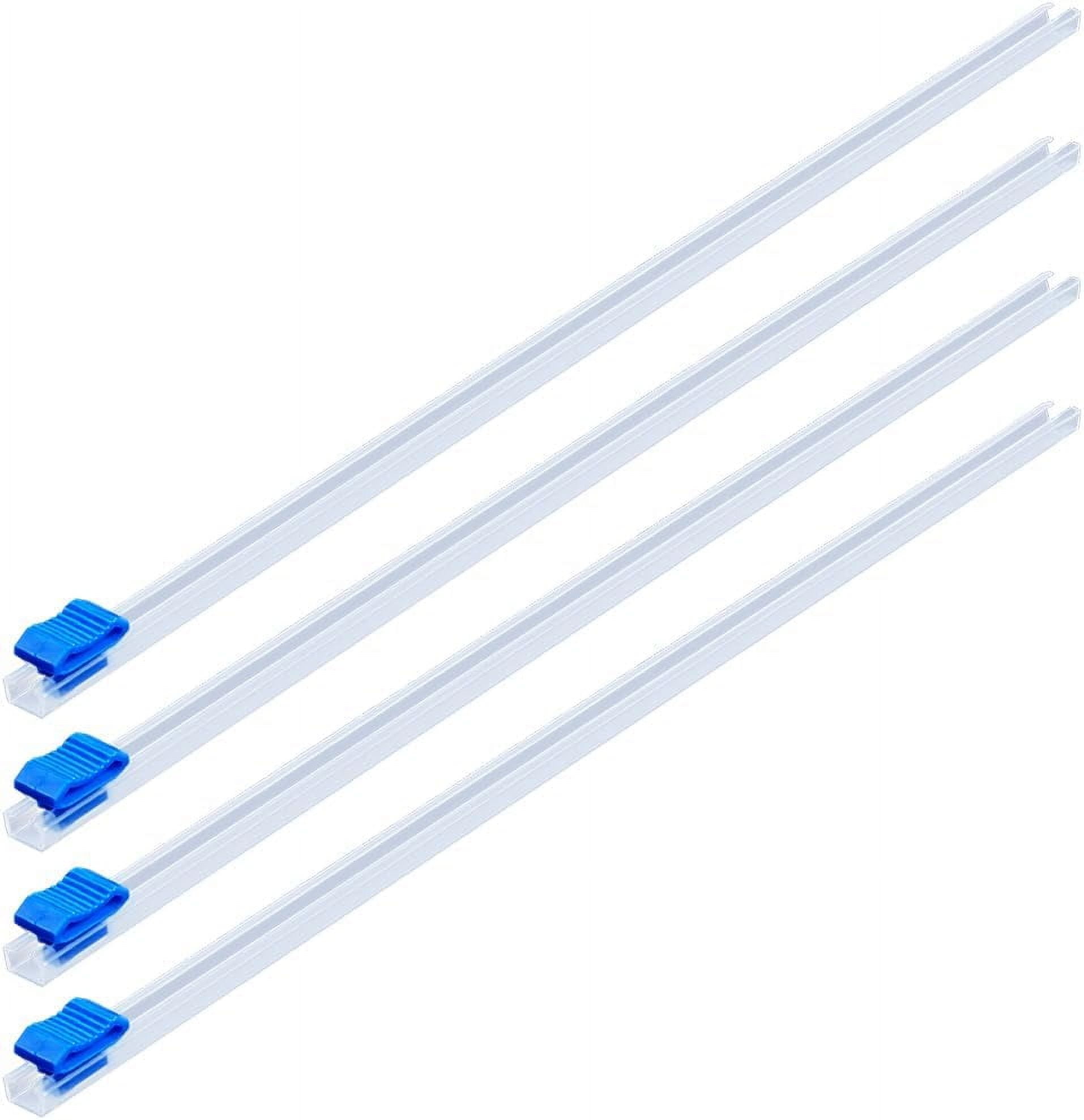 12 Inch Plastic Wrap Slide Cutter Self-Adhesive Reusable Cling Film ...