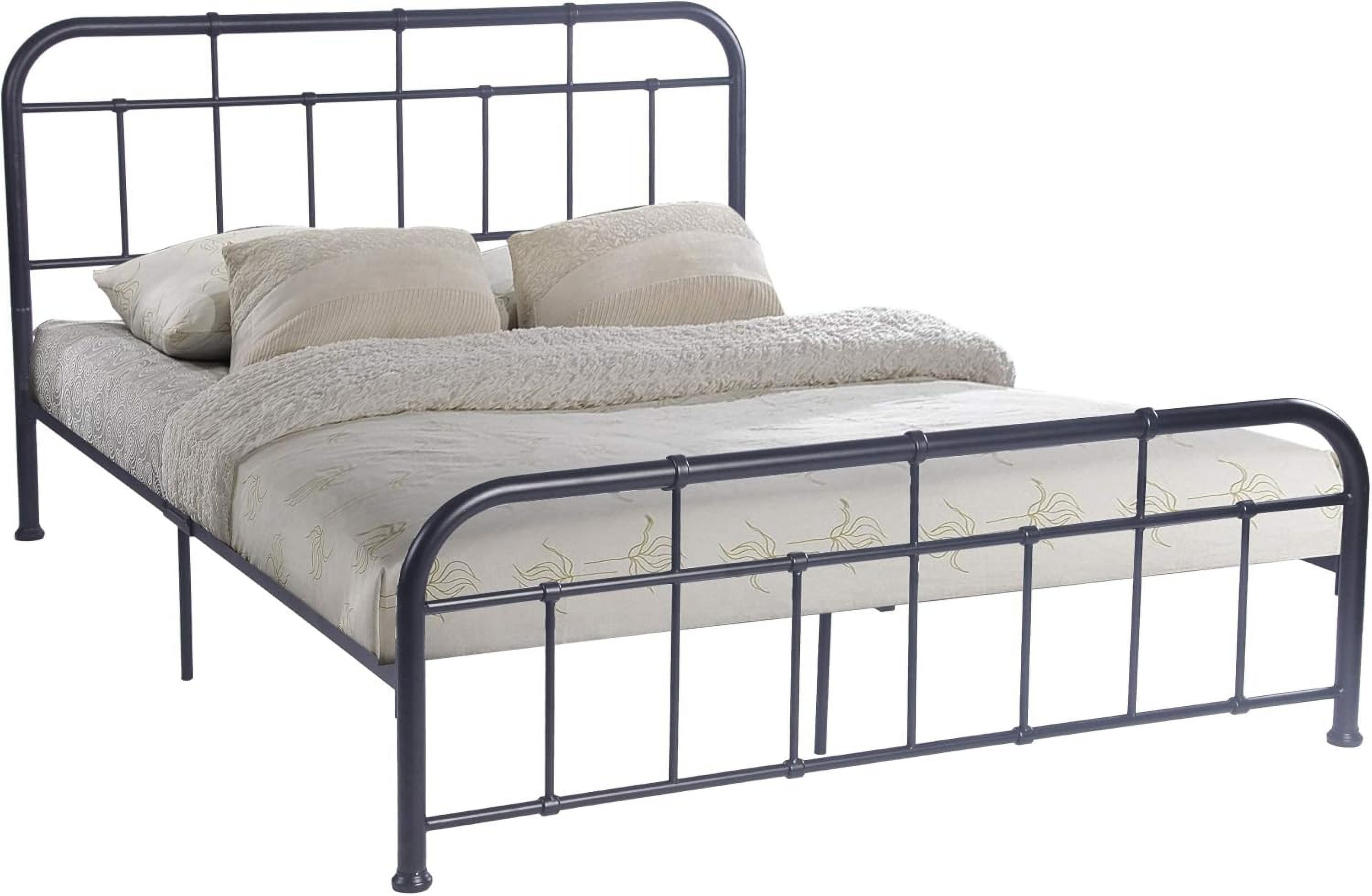 12 Inch Platform Modern Metal Bed Frame with Side Rails,No Box Spring ...