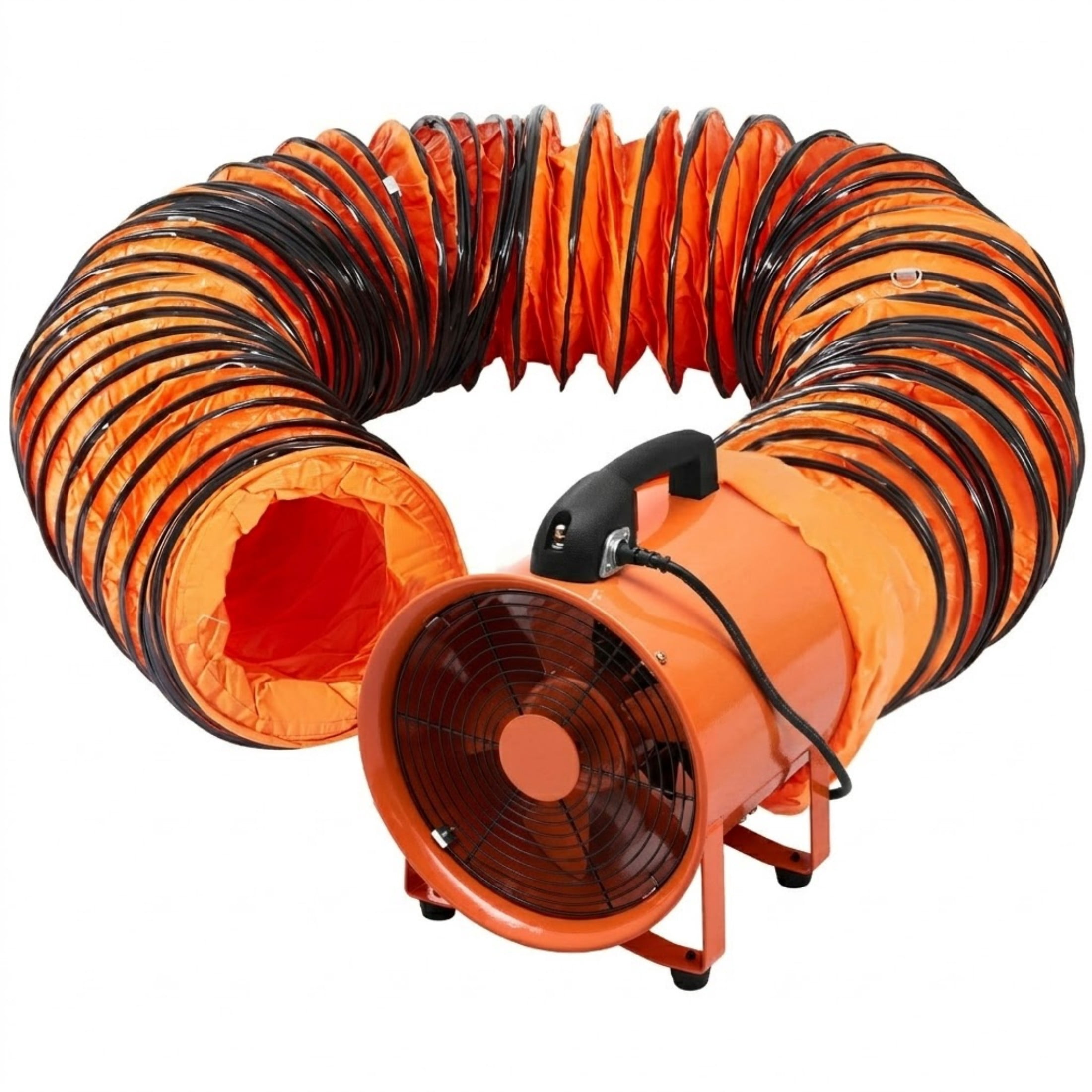 12-Inch Portable Ventilator, 560W Industrial Utility Blower with 33ft ...