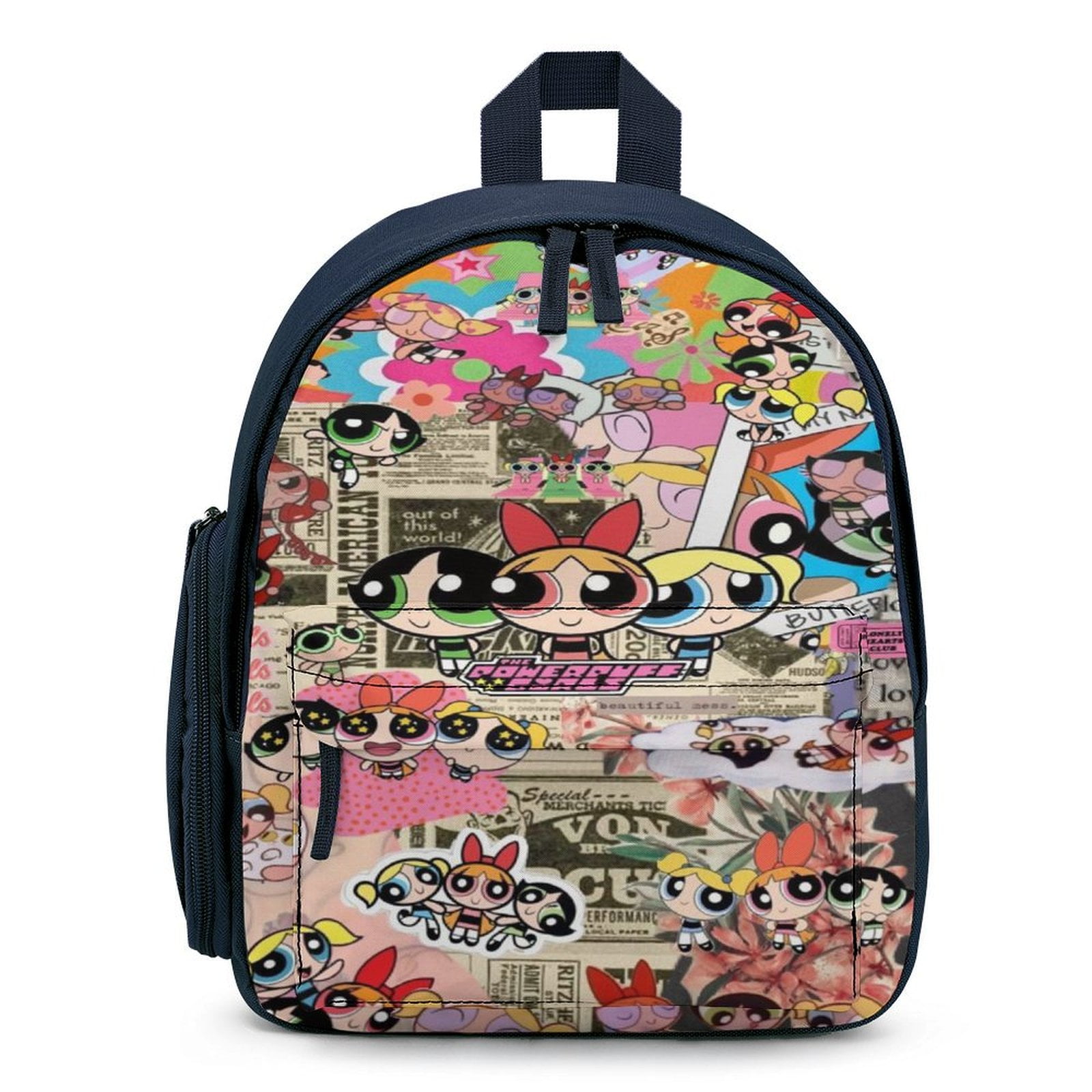 12 Inch Powerpuff Small Backpac Lightweight Backpac Cartoon Bookbag ...