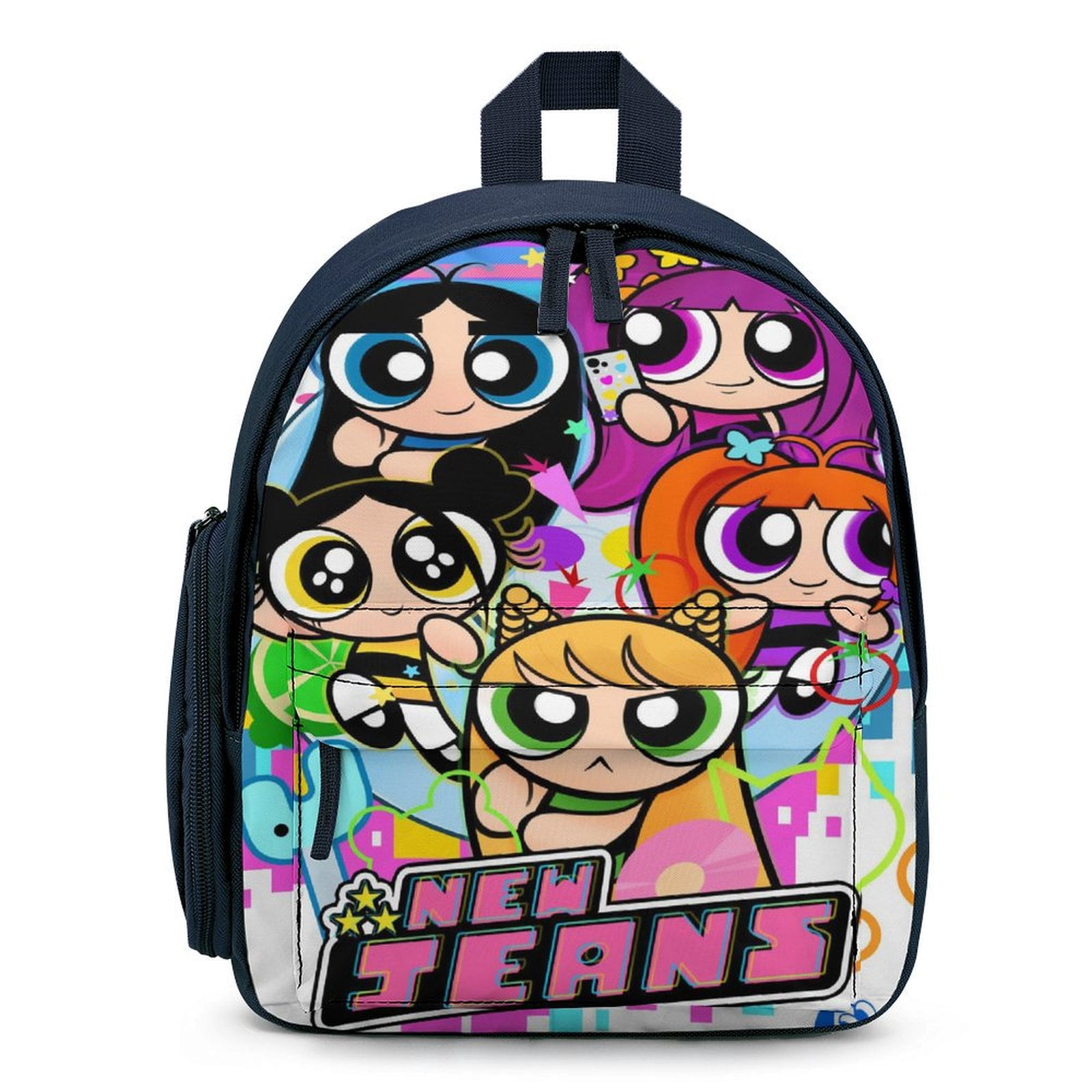 12 Inch Powerpuff Small Backpac Lightweight Backpac Cartoon Bookbag ...