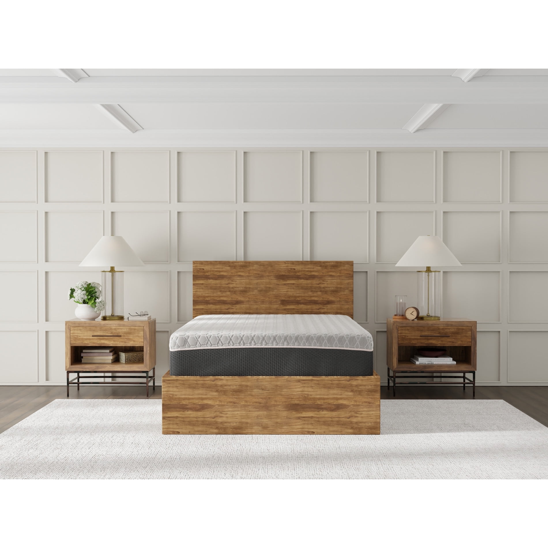 12 Inch Queen Mattress, Copper With Serene Comfort Layers And Fortified Edge Size Soft Memory ...