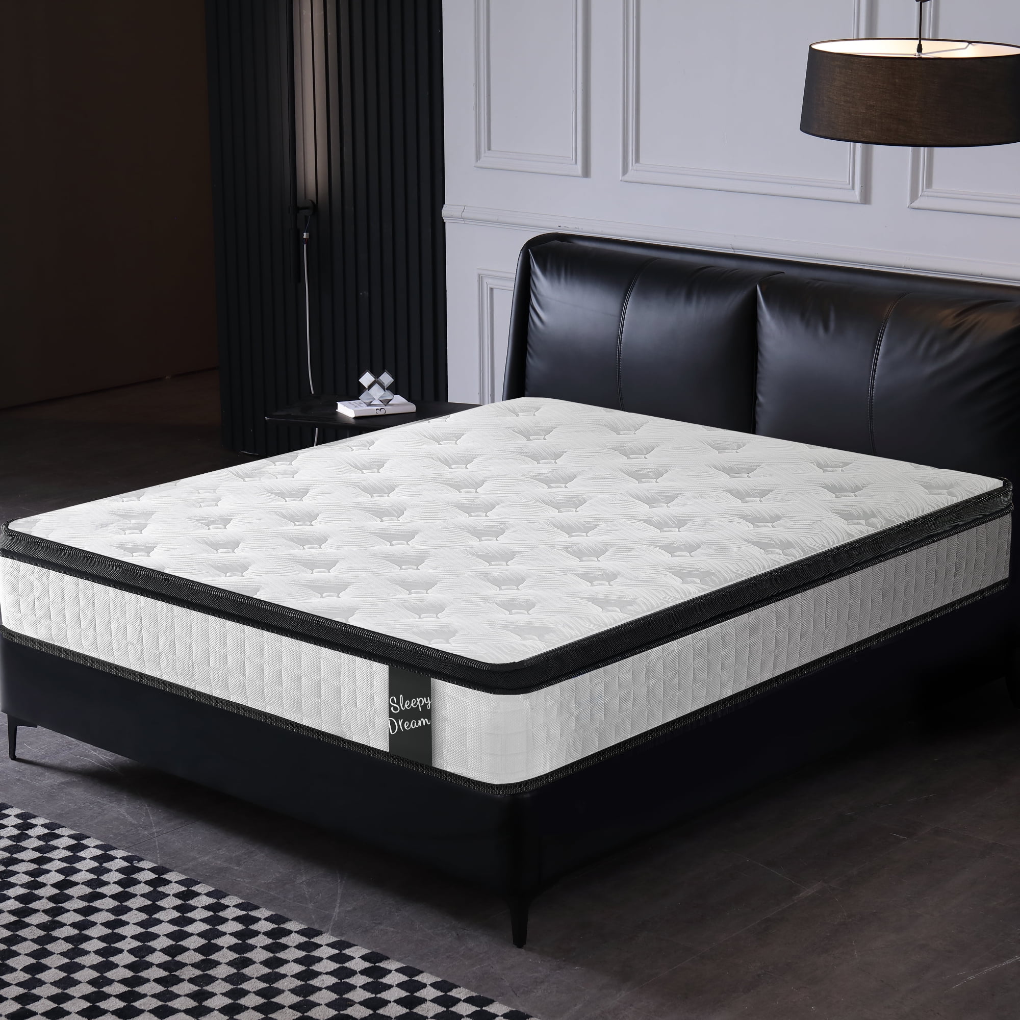 QUEEN Size 12 Inch Hybrid Mattress - Individual Pocket Spring, 7-Zoned ...