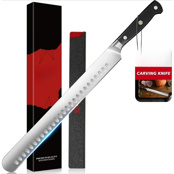 12-Inch Razor Sharp Carving Knife – German Steel Brisket Knife ...