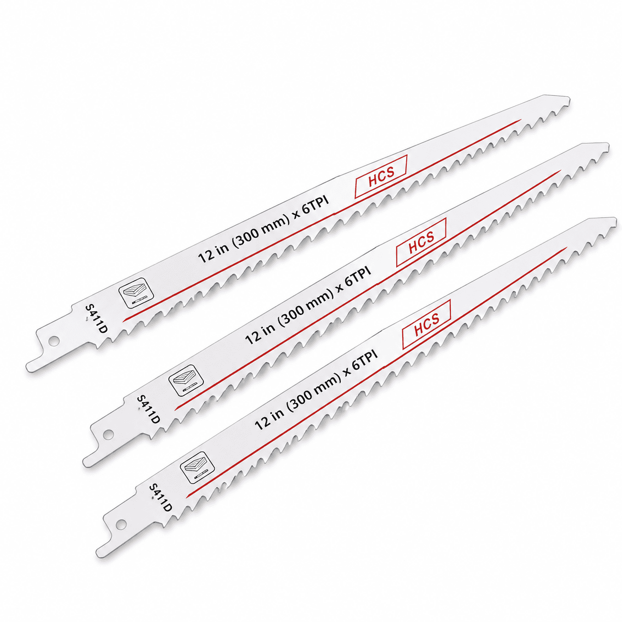 Reciprocating Saw Blades 12 Inch, Aggressive Tooth Pruning Blades 6 TPI ...