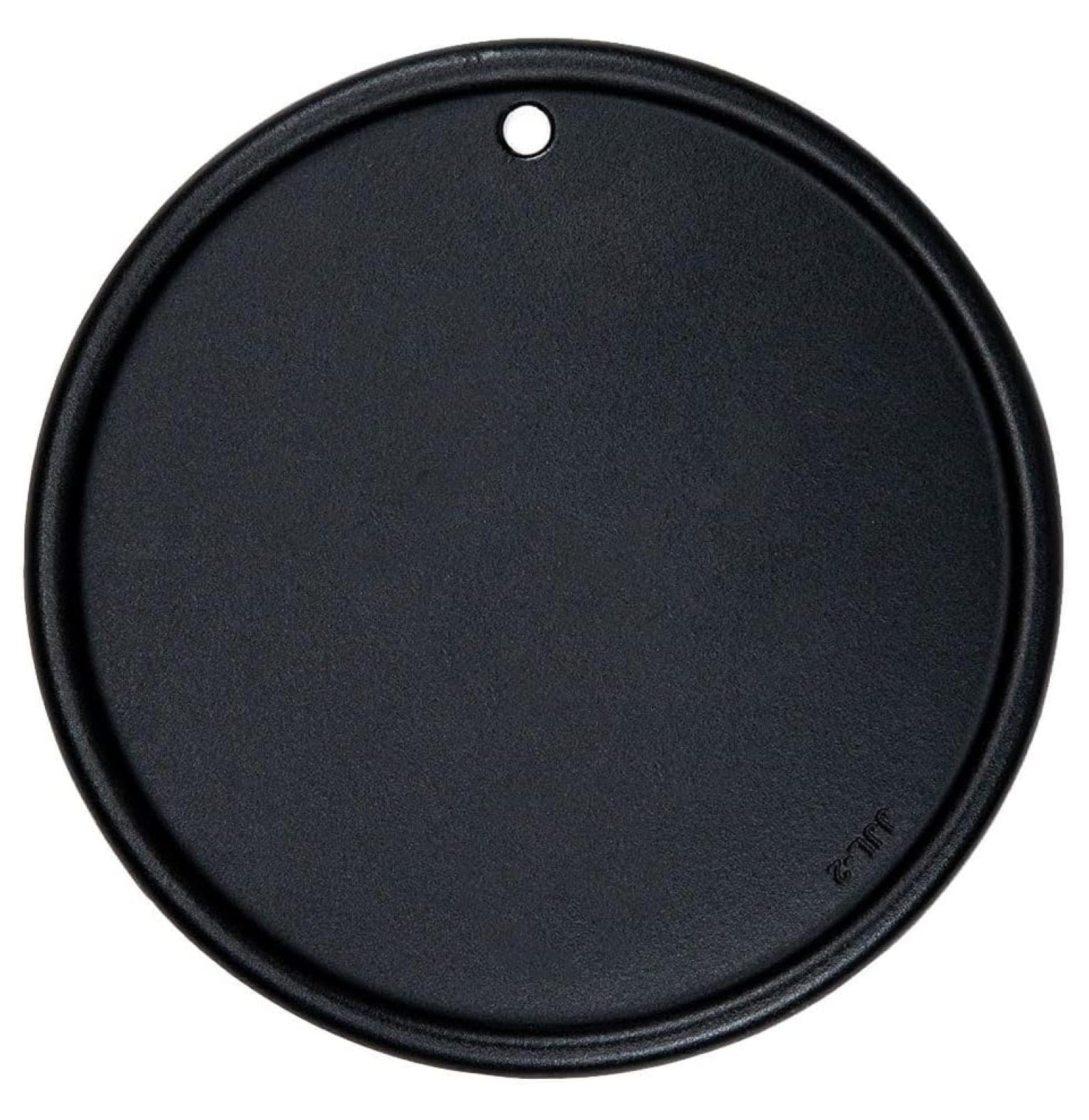 12-Inch Reversible Round Porcelain Coated Cast Iron Cooking Plate Round ...