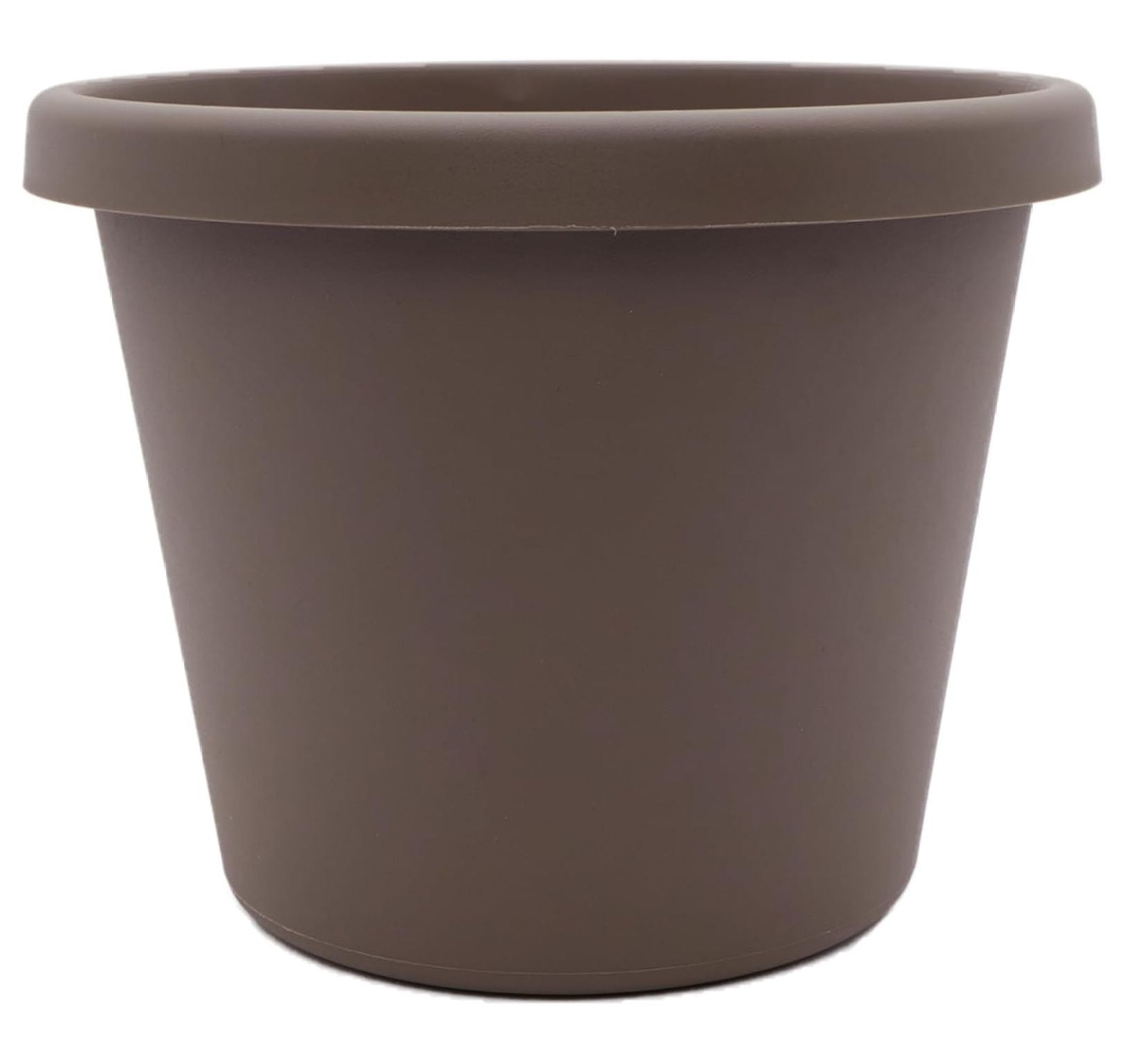12 Inch Round Prima Planter - Plastic Plant Pot with Rolled Rim for ...