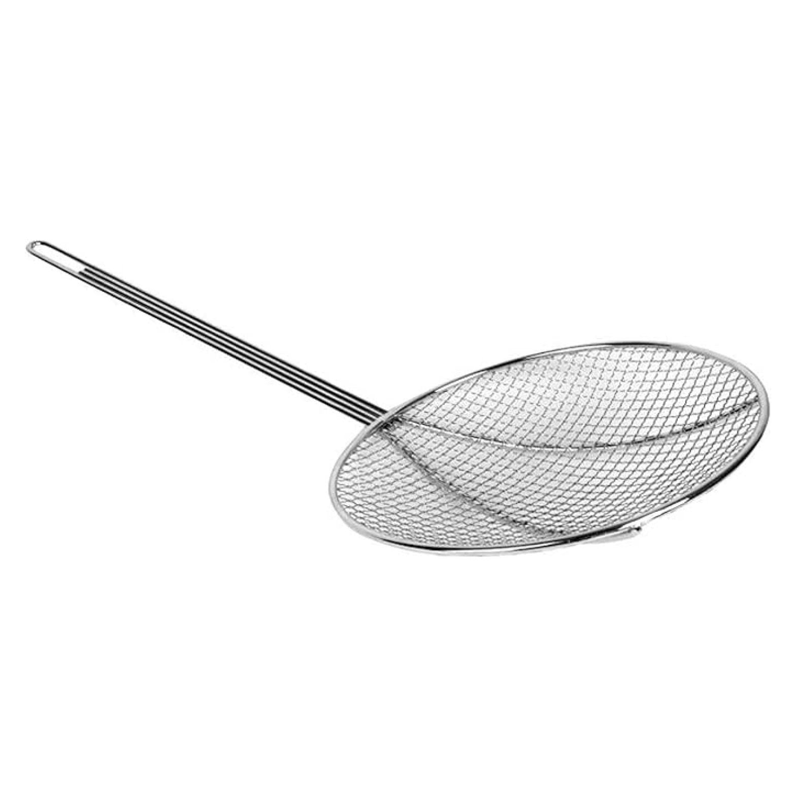 - 12-Inch Round Wire Skimmer Plated- Mesh Strainer Skimmer Kitchen ...