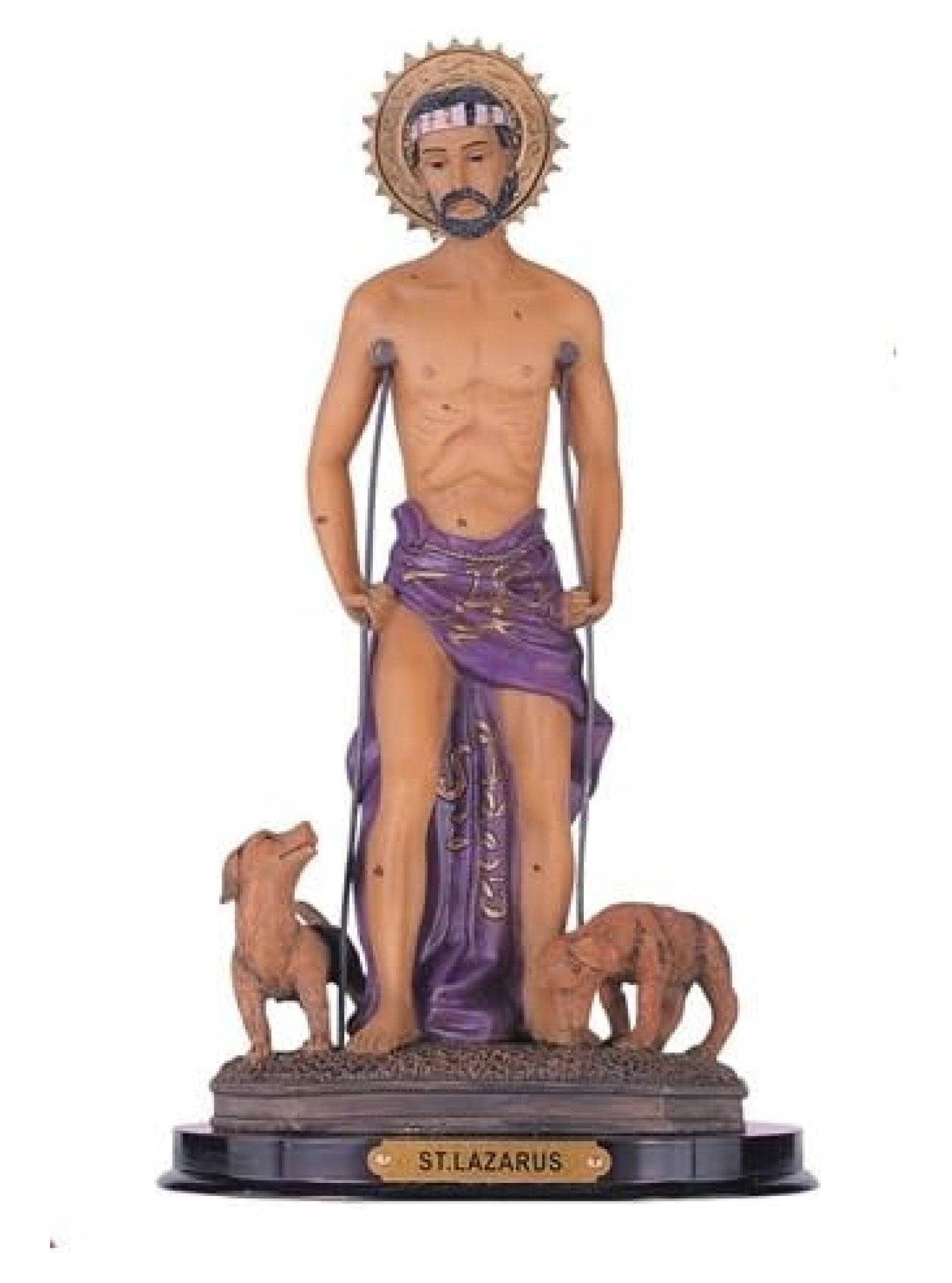 12" Inch Saint Lazarus Statue Figurine Figure San Lazaro Santo St ...