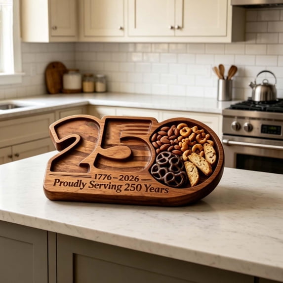12 Inch Shaped Patriotic Serving Tray, 4Th of July Party Decor for Usa ...