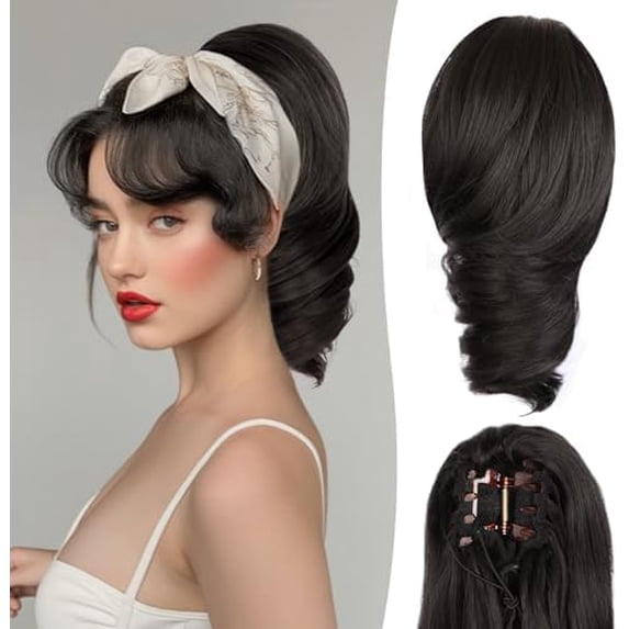 12 Inch Short Ponytail Extension - Soft Curly Pony Tails Hair ...