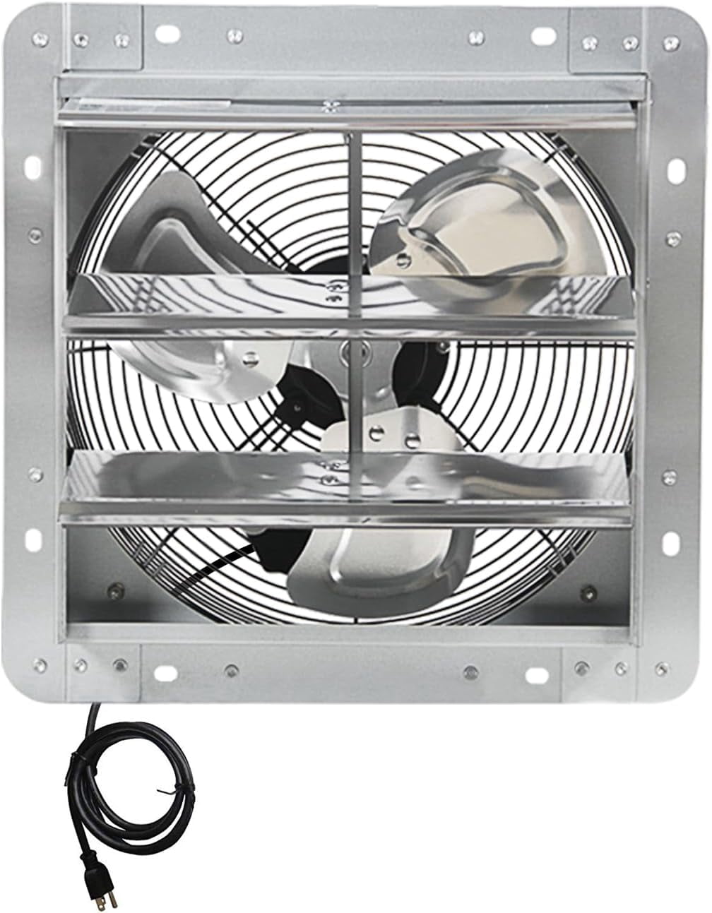 12 Inch Shutter Exhaust Fan, Gable Vent Fan, Wall Mount Ventilation ...