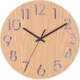 12 Inch Silent Clock Round Quality Wall Clocks Modern Easy to Read ...