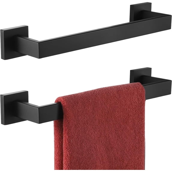 12-Inch Single Towel Bar, Wall Mounted Stainless Steel Towel Rack 2 ...