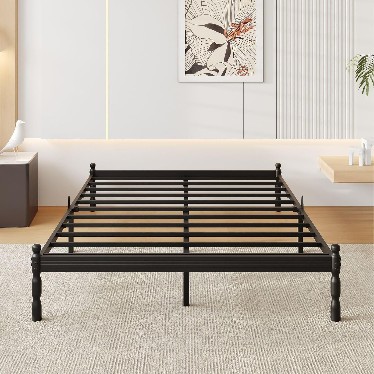 12 Inch Size Bed Frame Keep Mattress from Sliding, Platform Bed Frames ...