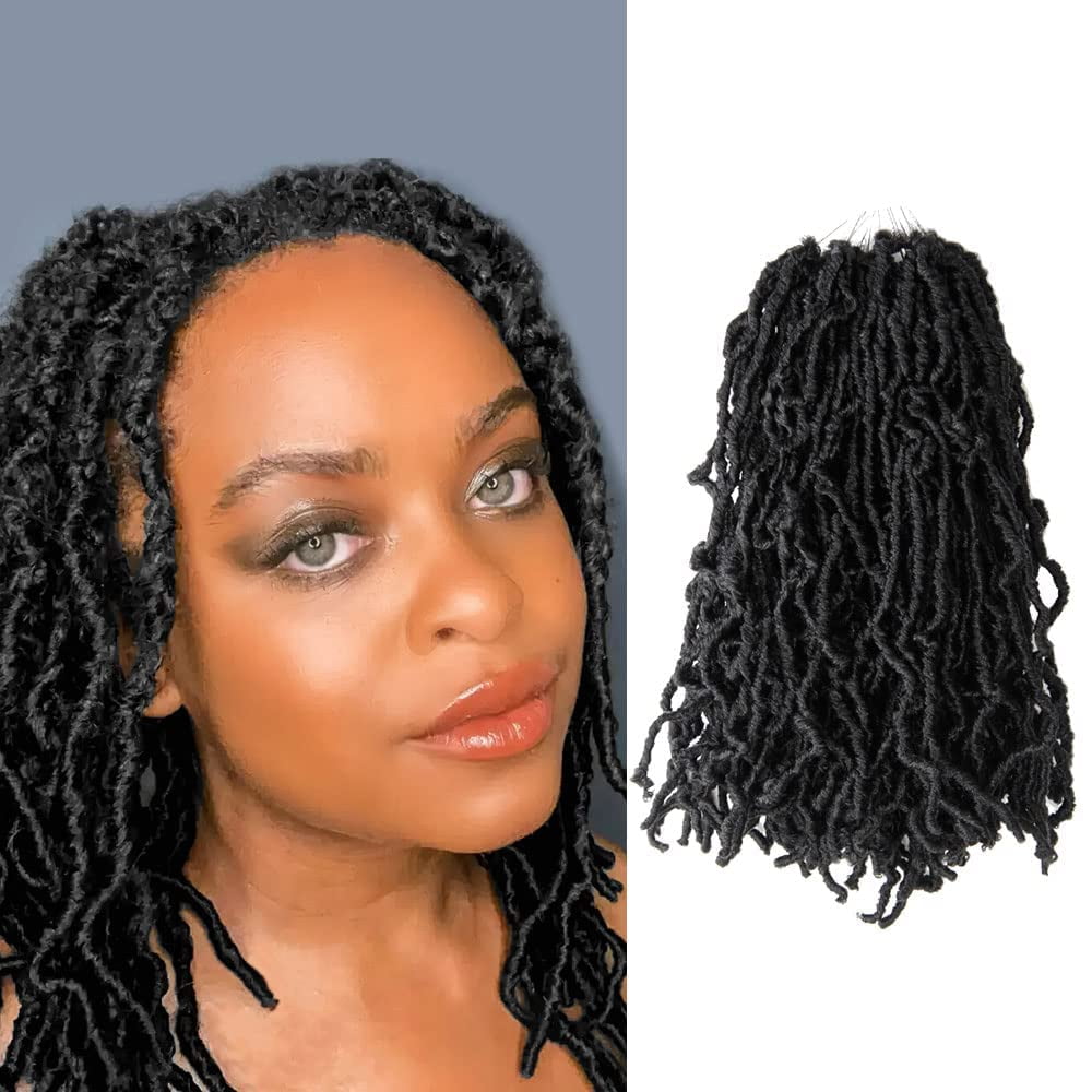 12 Inch Soft Locs Crochet Hair 6 Packs Short New Faux Locs Pre-looped ...