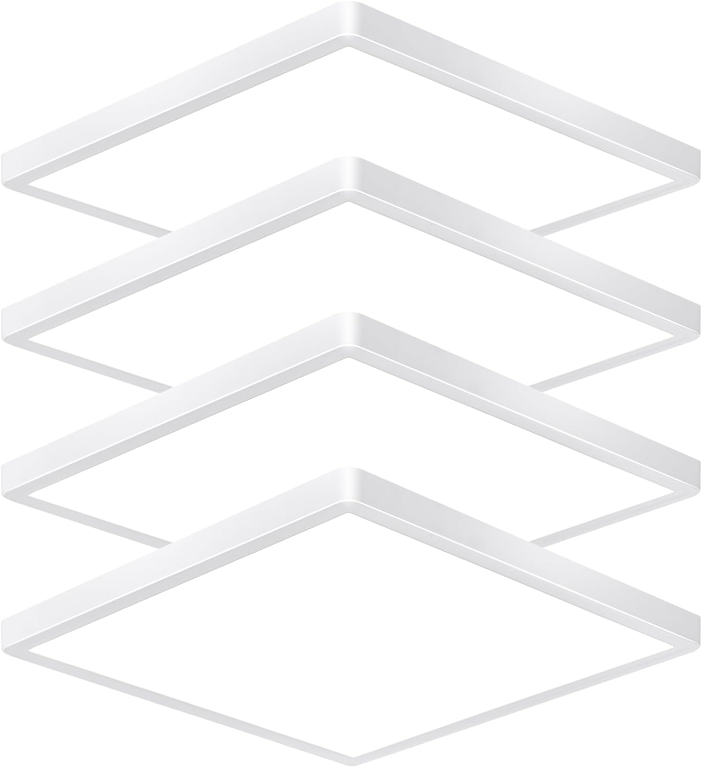 12 Inch Square LED Flush Mount Ceiling Light Fixtures, Adjustable LED ...