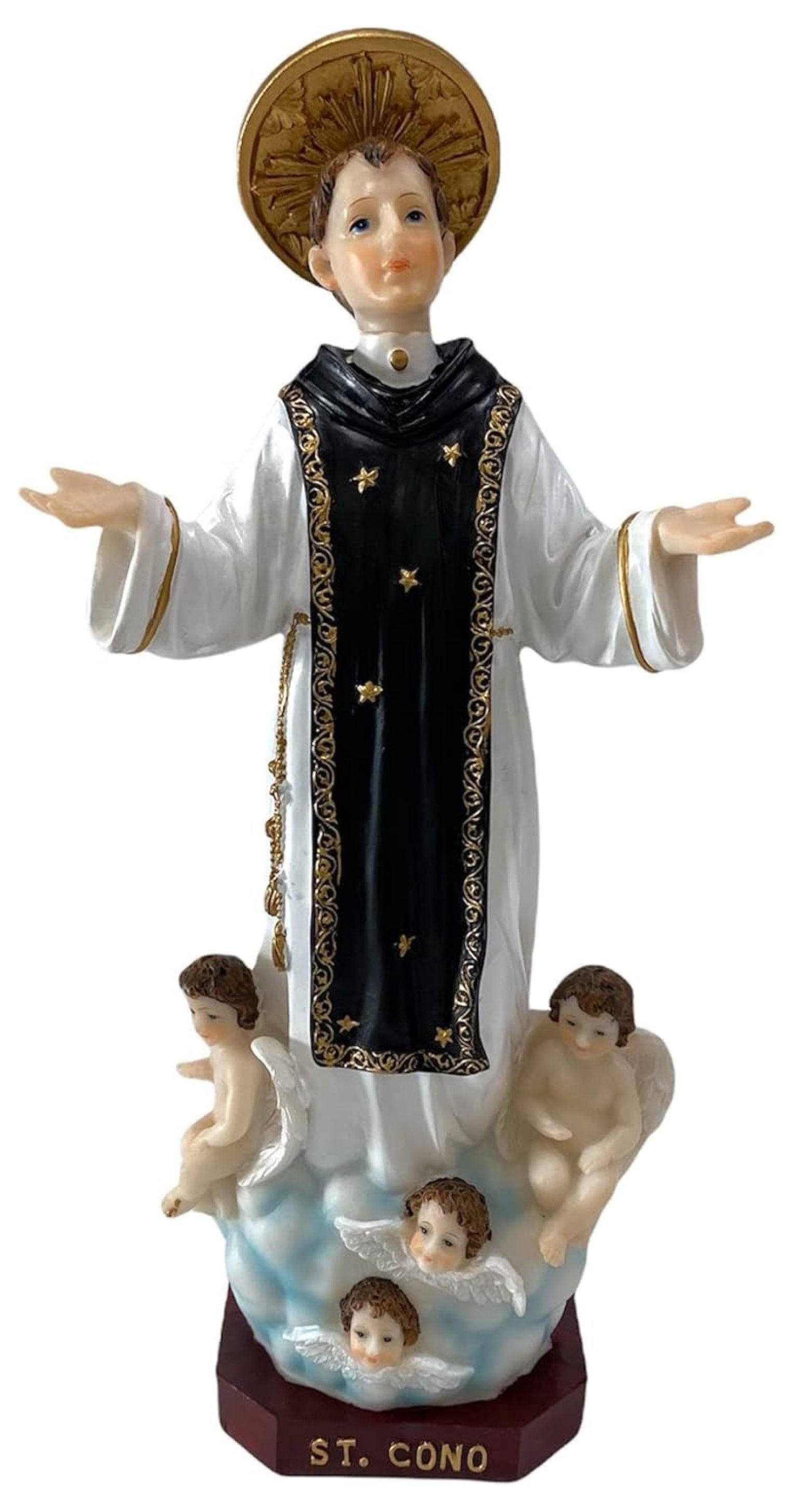 12" Inch St Conus Statue Imagen Santo San Cono Religious Gift Art ...